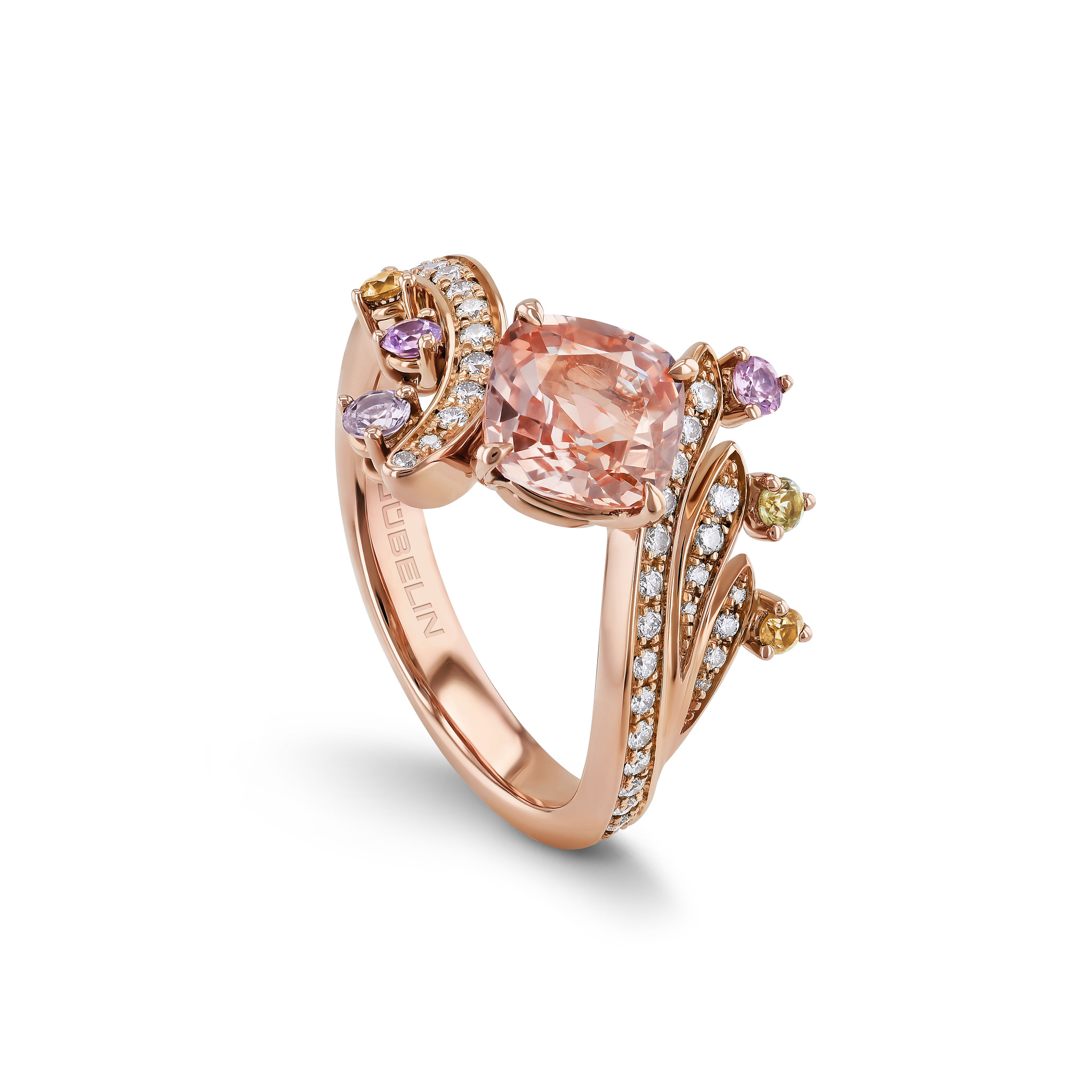 Ring with padparadscha sapphire | 60G-1937/PADP/CS | Gübelin Jewellery